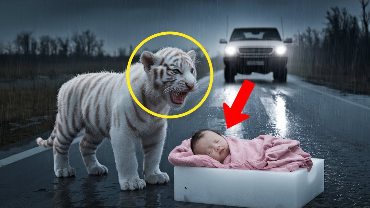 Starving Albino Tiger Cub Protected a Baby Left in a Box—What Happened ...