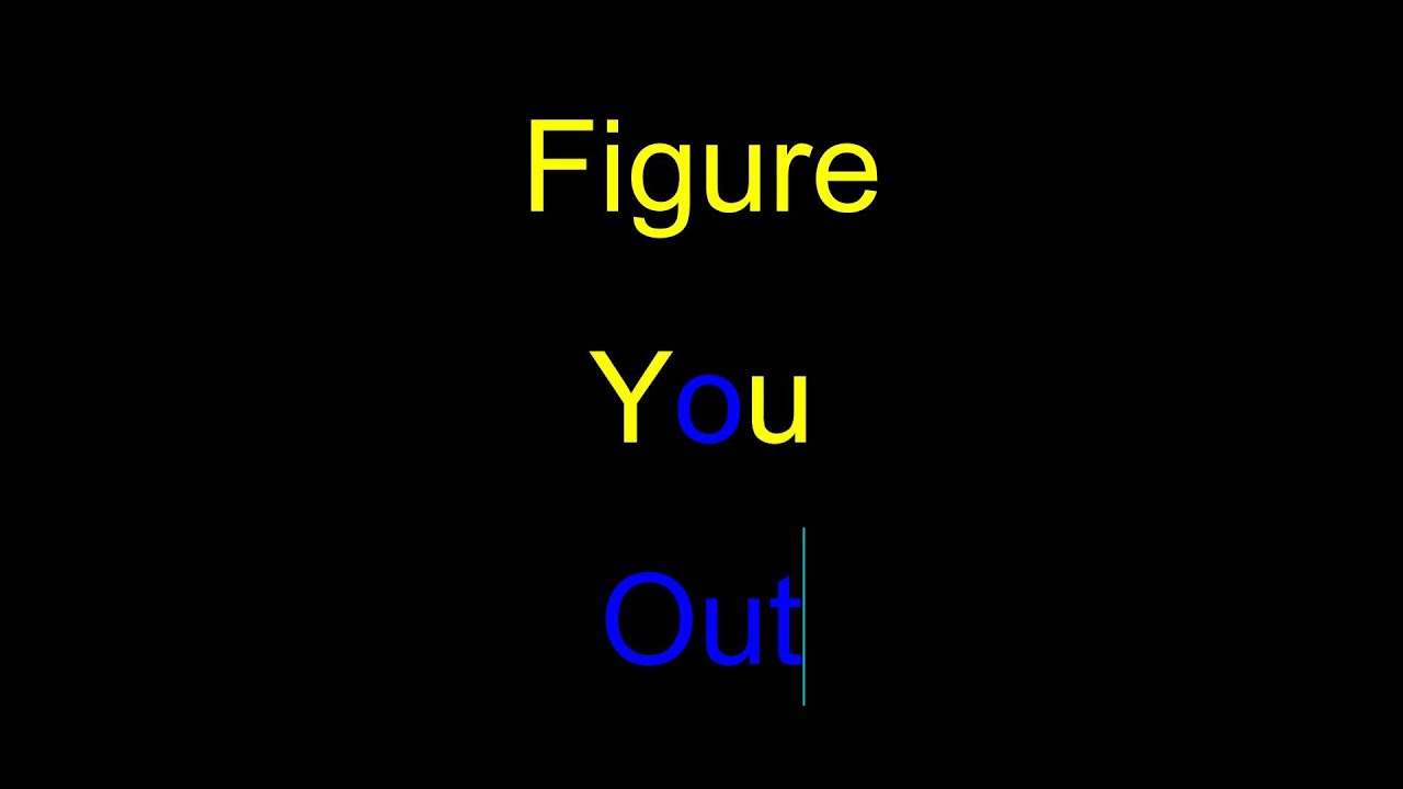 Figure You Out - YouTube