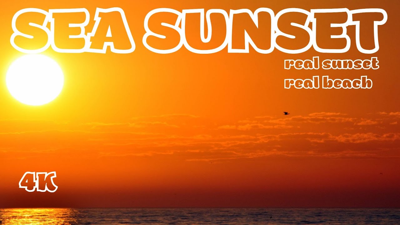 For connoisseurs of real sea sunsets. The sound of the waves at sunset ...