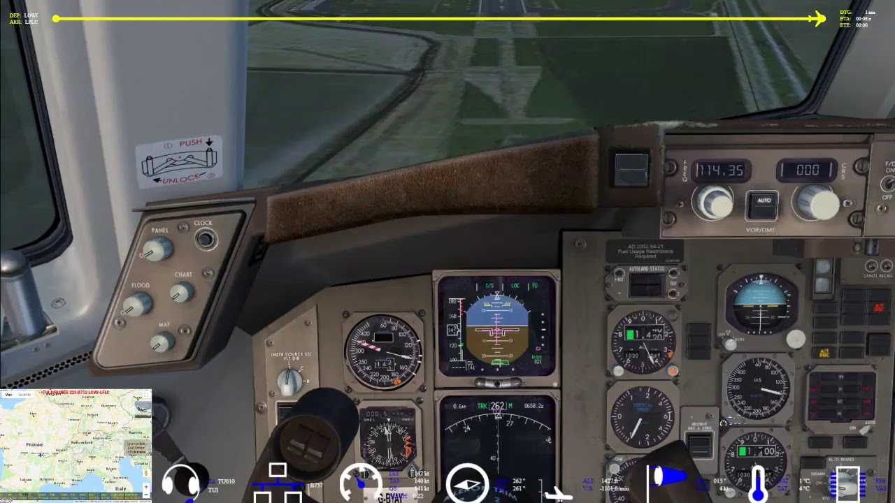 VOL en captain sim 757-200 fly LOWI TO LFLC - YouTube