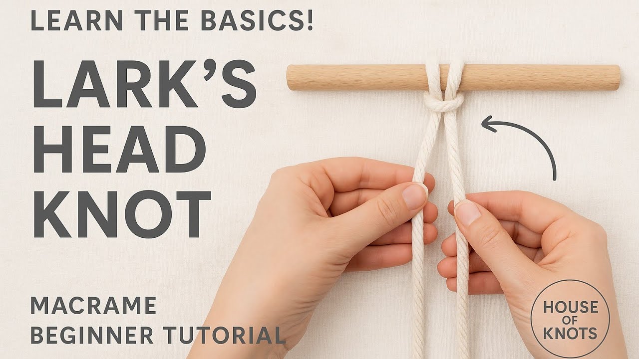 Beginner Macrame Tutorial: Lark’s Head & Reverse Knot - YouTube