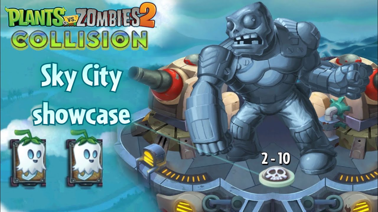The English Sky City with Caulipowers, carts & Gumnuts | PvZ 2 ...