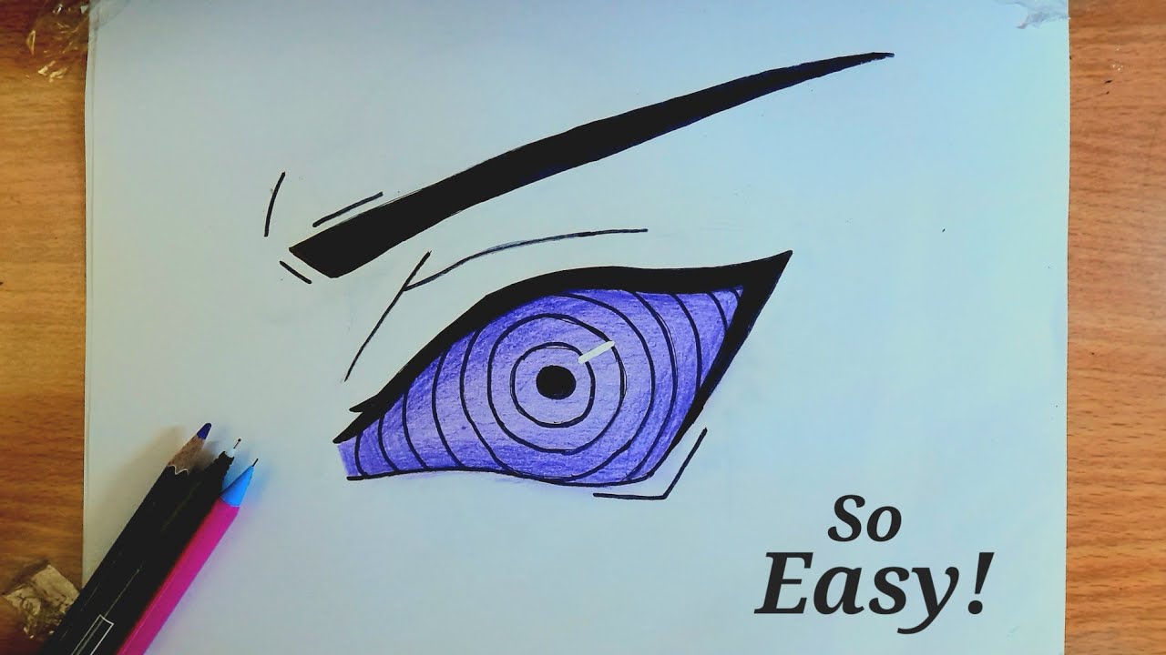 How to draw Pain Eye || Full tutorial Step By Step - YouTube