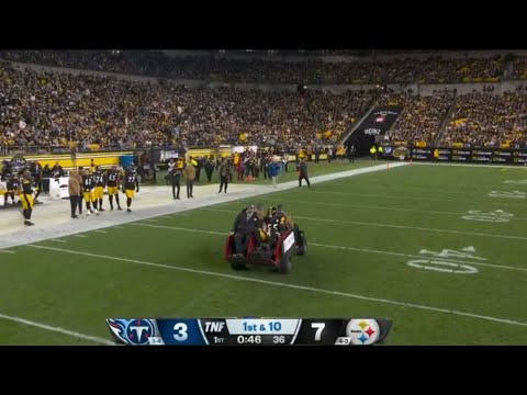 Cole Holcomb SERIOUS Knee Injury (CARTED OFF) - TITANS vs STEELERS ...