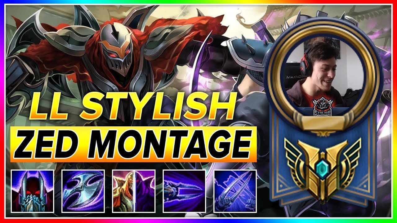 LL Stylish Zed Montage - Best Zed NA|| Master LOL - YouTube