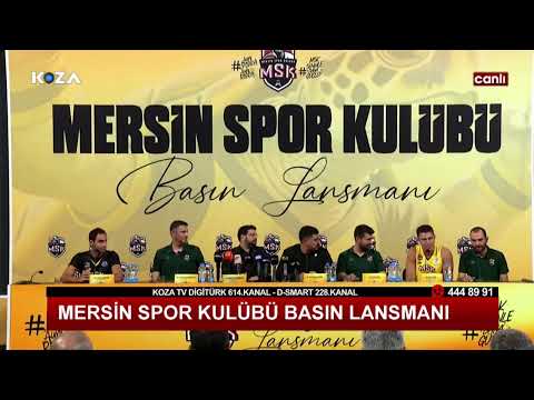 Mersin Spor Kulübü Basın Lansmanı  #CanlıYayın