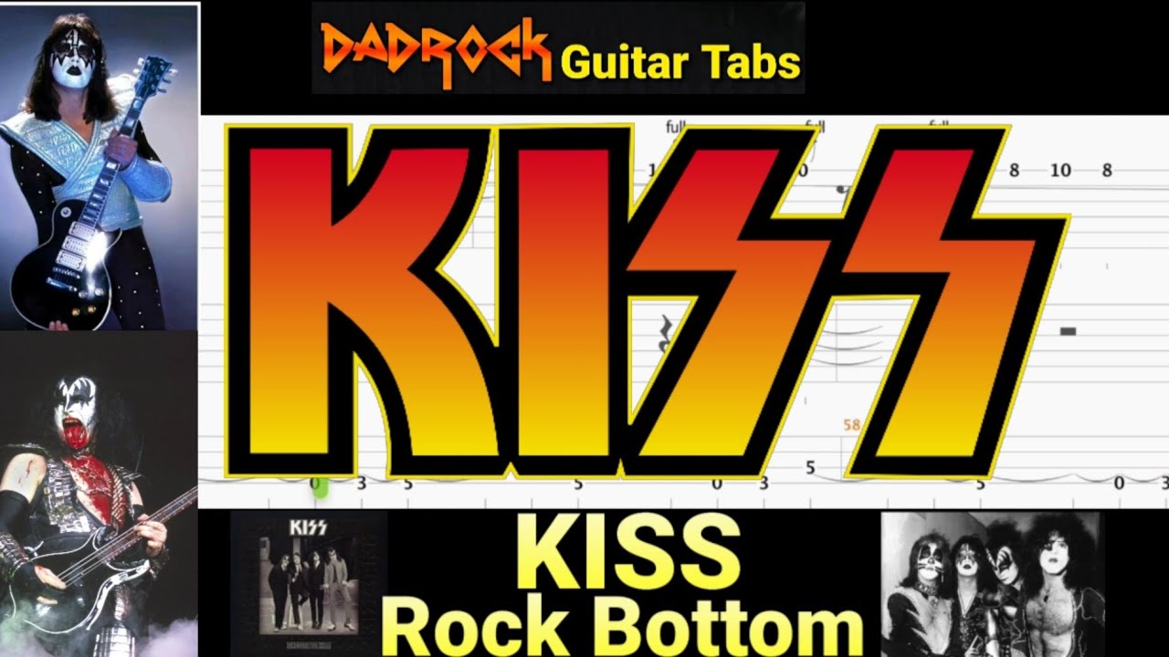 Rock Bottom - KISS - Guitar + Bass TABS Lesson - YouTube