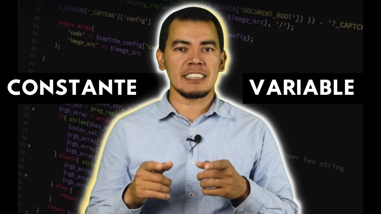Variables Y Constantes En Programación Youtube