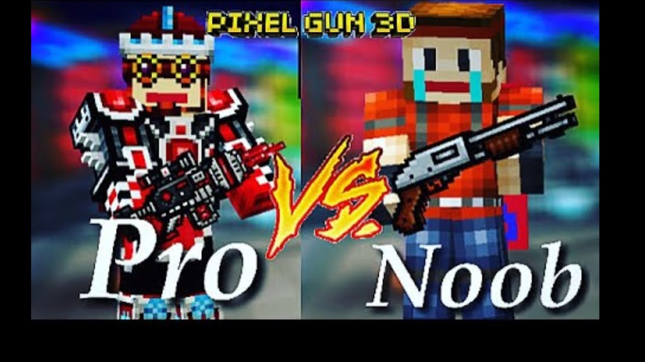 Pro Vs. Noob |pixel Gun 3D - YouTube