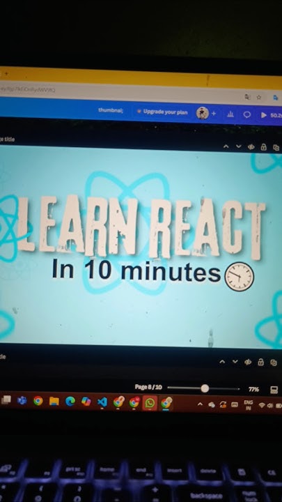 Learn React in 10 Minutes! ⚡🚀|Quick React Tutorial #Graphic Designer # ...