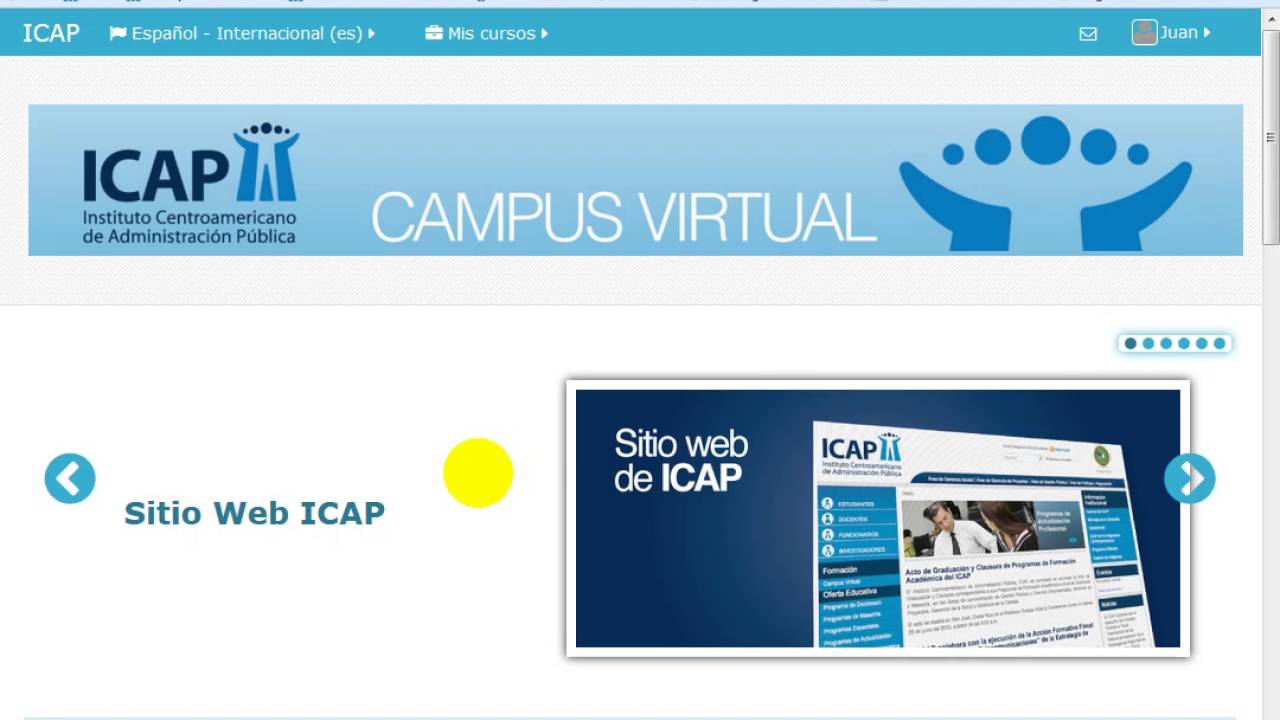 Ingresar al Campus Virtual del ICAP - YouTube