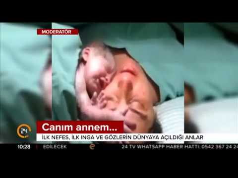 Yeni doğan bebekle ilk buluşma anları