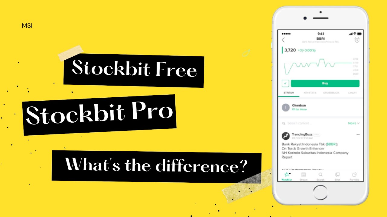 Perbedaan Stockbit Pro dan Free - YouTube