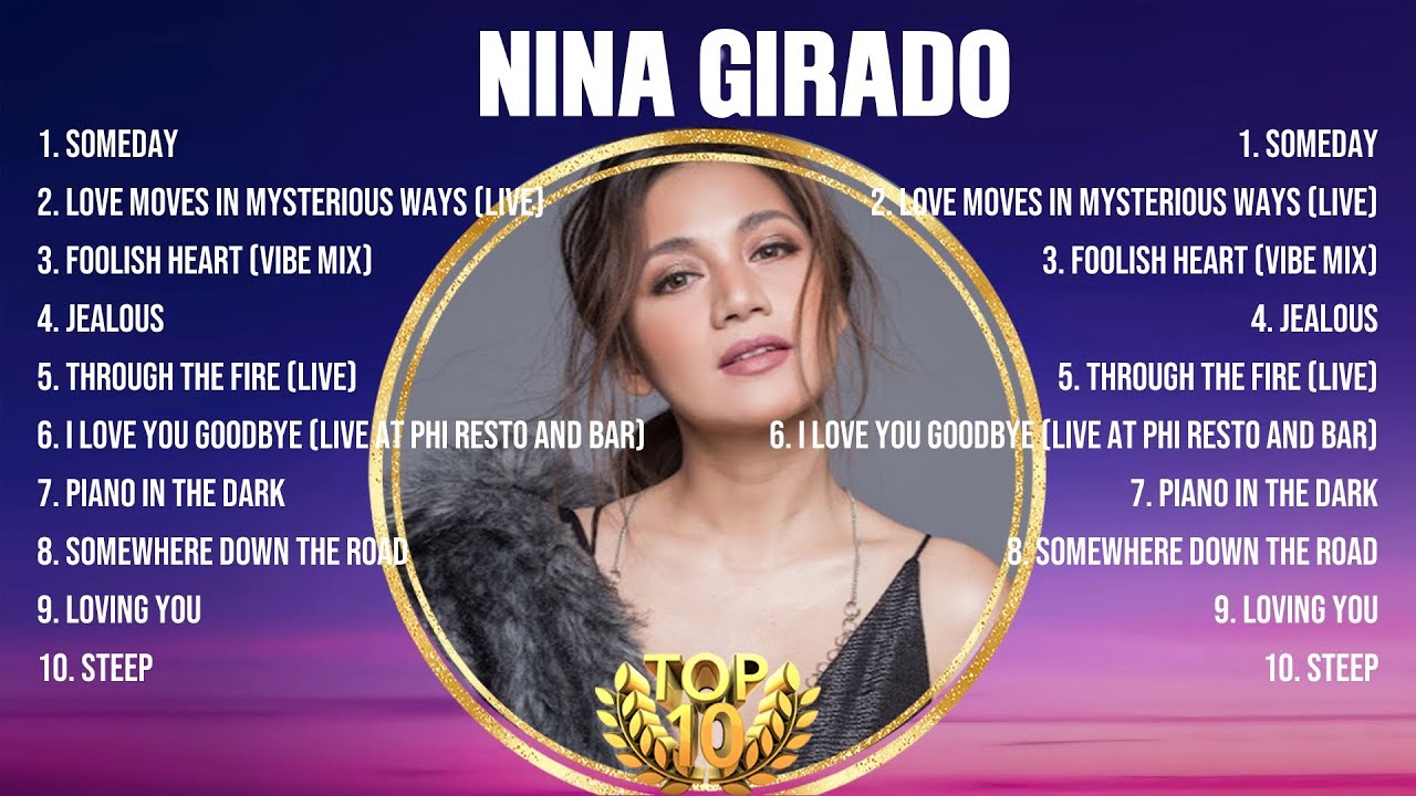 Nina Girado Greatest Hits Ever ~ The Very Best OPM Songs Playlist - YouTube