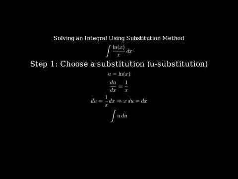 Integral of ln(x)/x (substitution) - YouTube