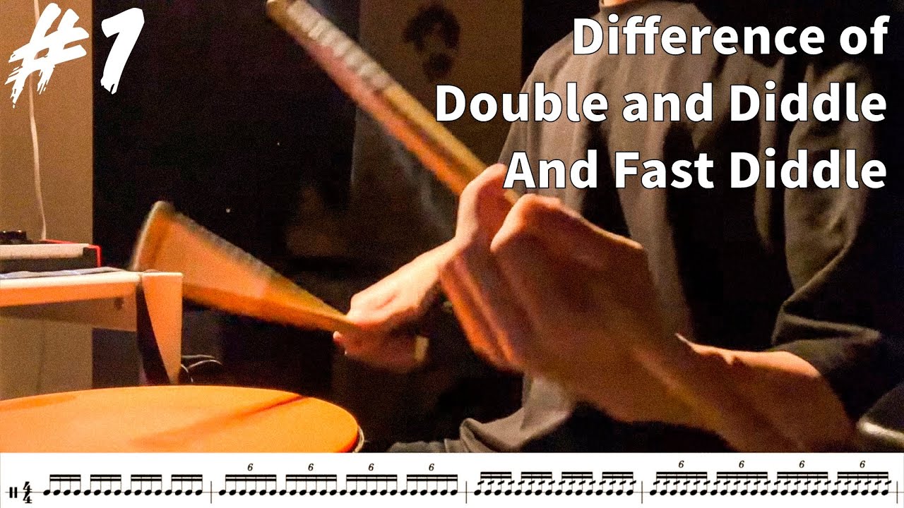 #1 Difference of Double and Diddle and Fast Diddle - YouTube
