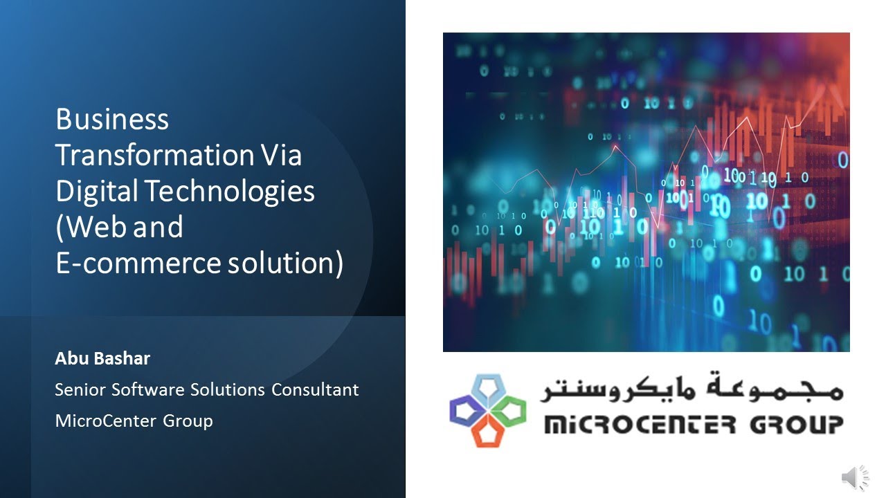 Business Transformation Via Digital Technologies Series - Web and E ...