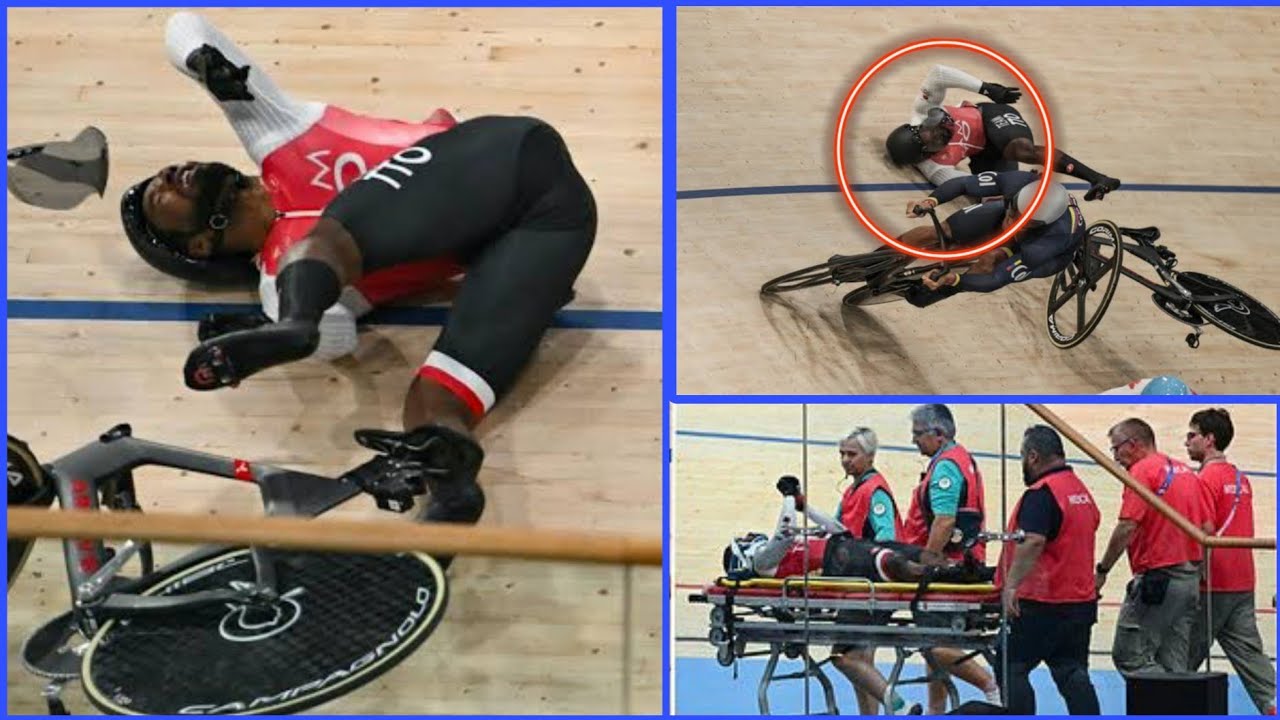 Cyclist Kwesi Browne suffered a terrifying crash during the men's ...