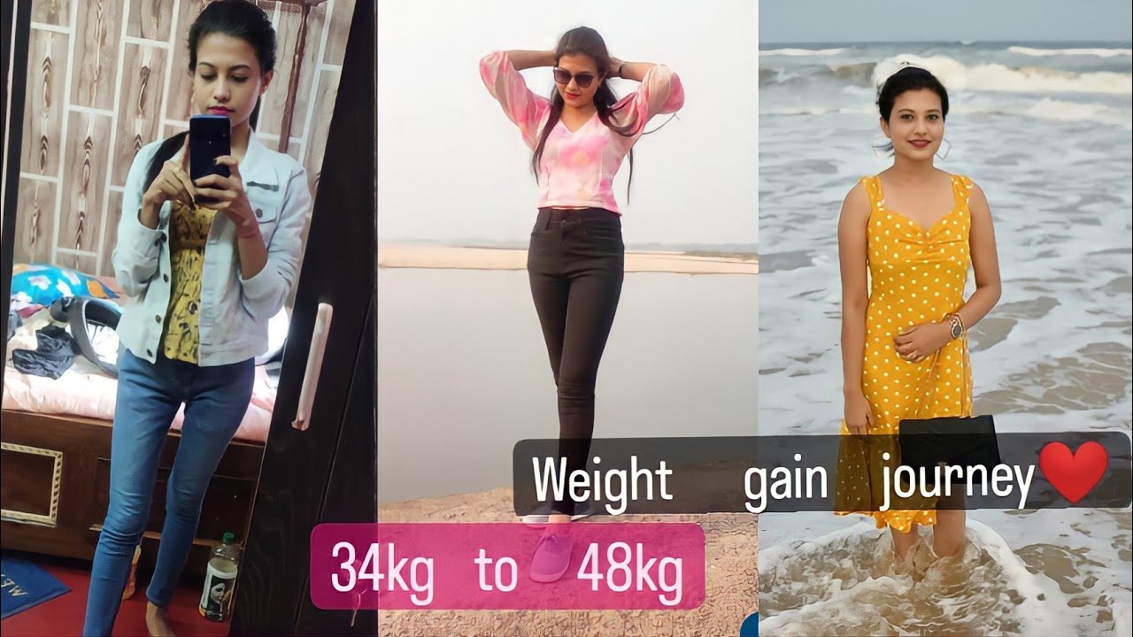 My Weight Gain journey🍑(Going from 34kg to 48kg) How i gained 12 Kg🔱 ...