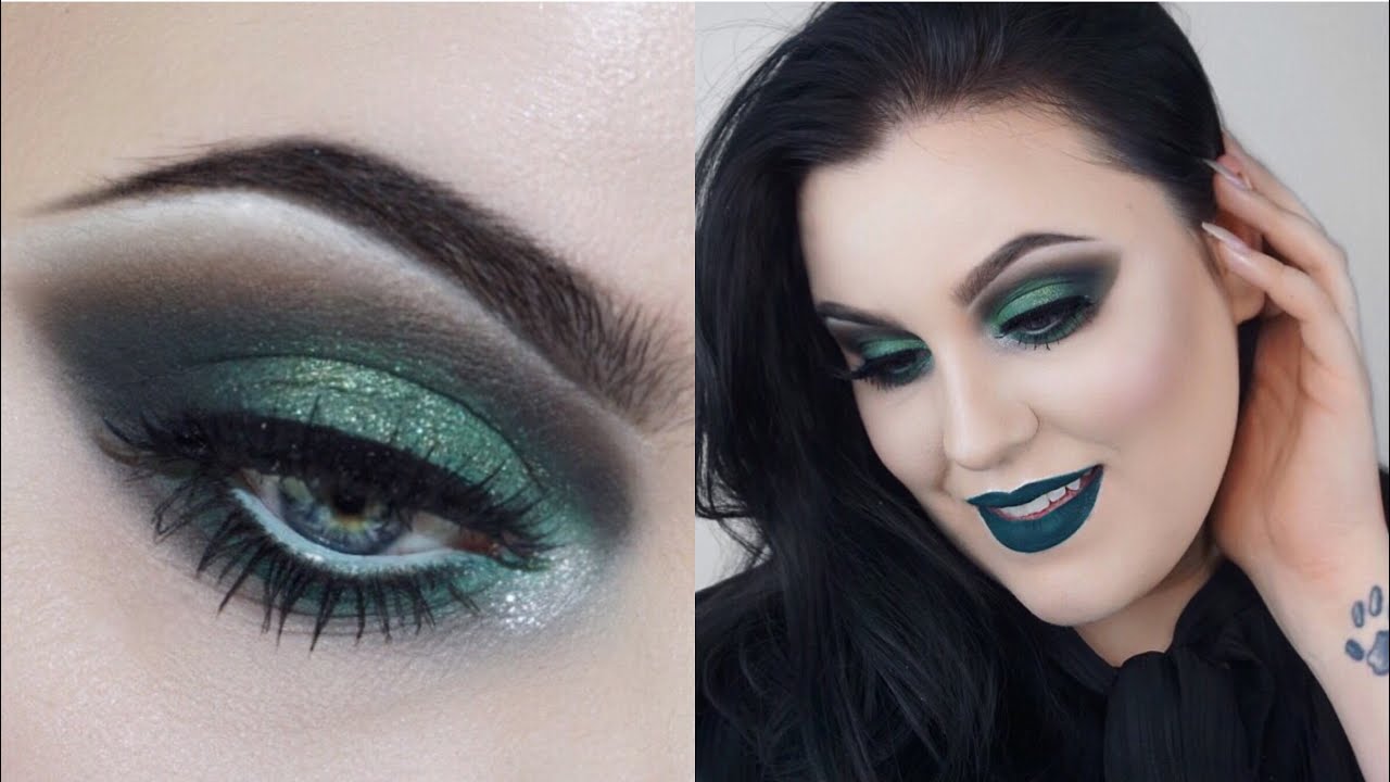 EMERALD GREEN SMOKEY MAKEUP TUTORIAL - YouTube