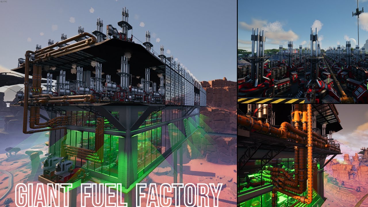 Satisfactory - Giant Fuel Factory, Part 3, Timelapse - YouTube