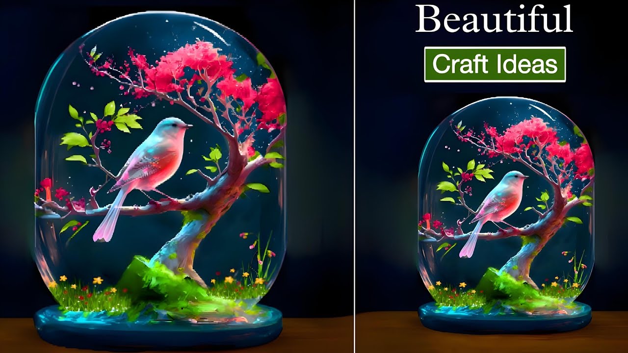 Fake Glass Mini Bonsai Tree | DIY Plastic Bottle Crafts | Best Out Of ...