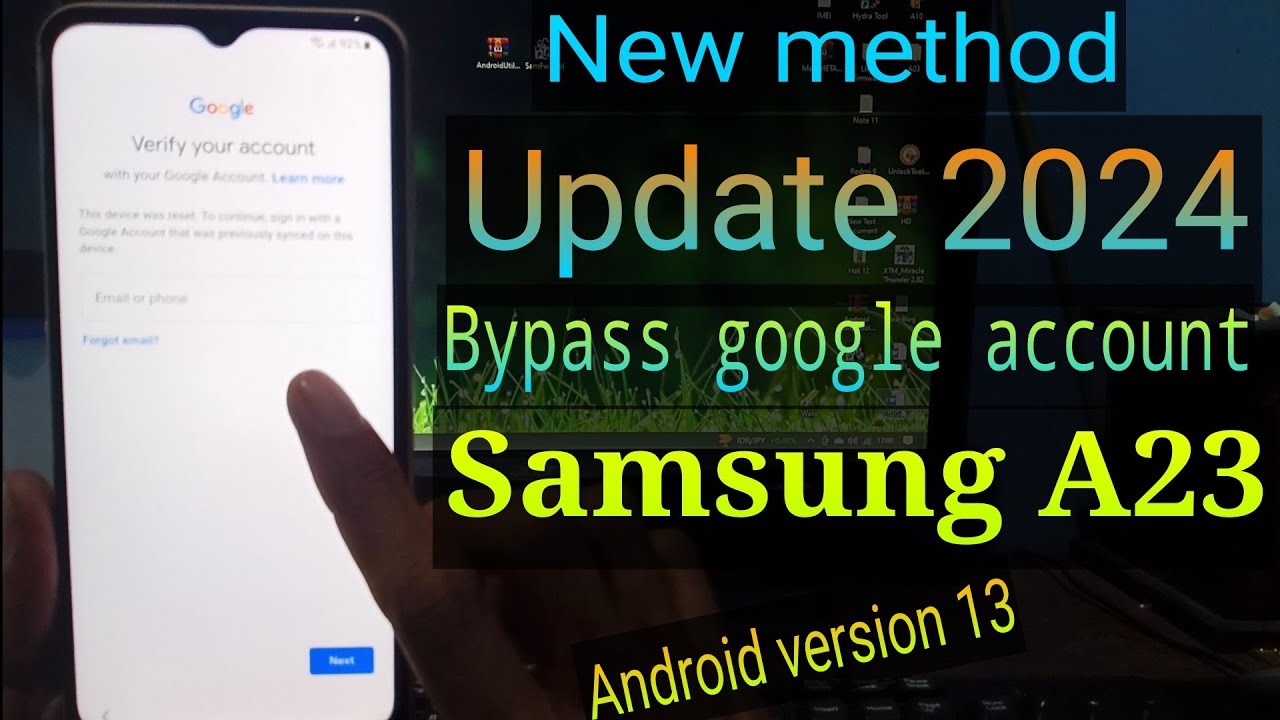 Bypass google account Samsung A23 || Frp Bypass Samsung A23 || Samsung A23 FRP Bypass android 13 ...