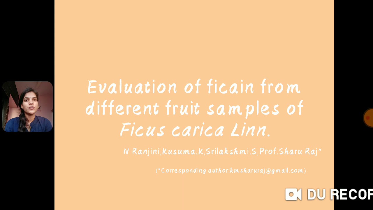 Evaluation of ficain from different fruit samples - YouTube