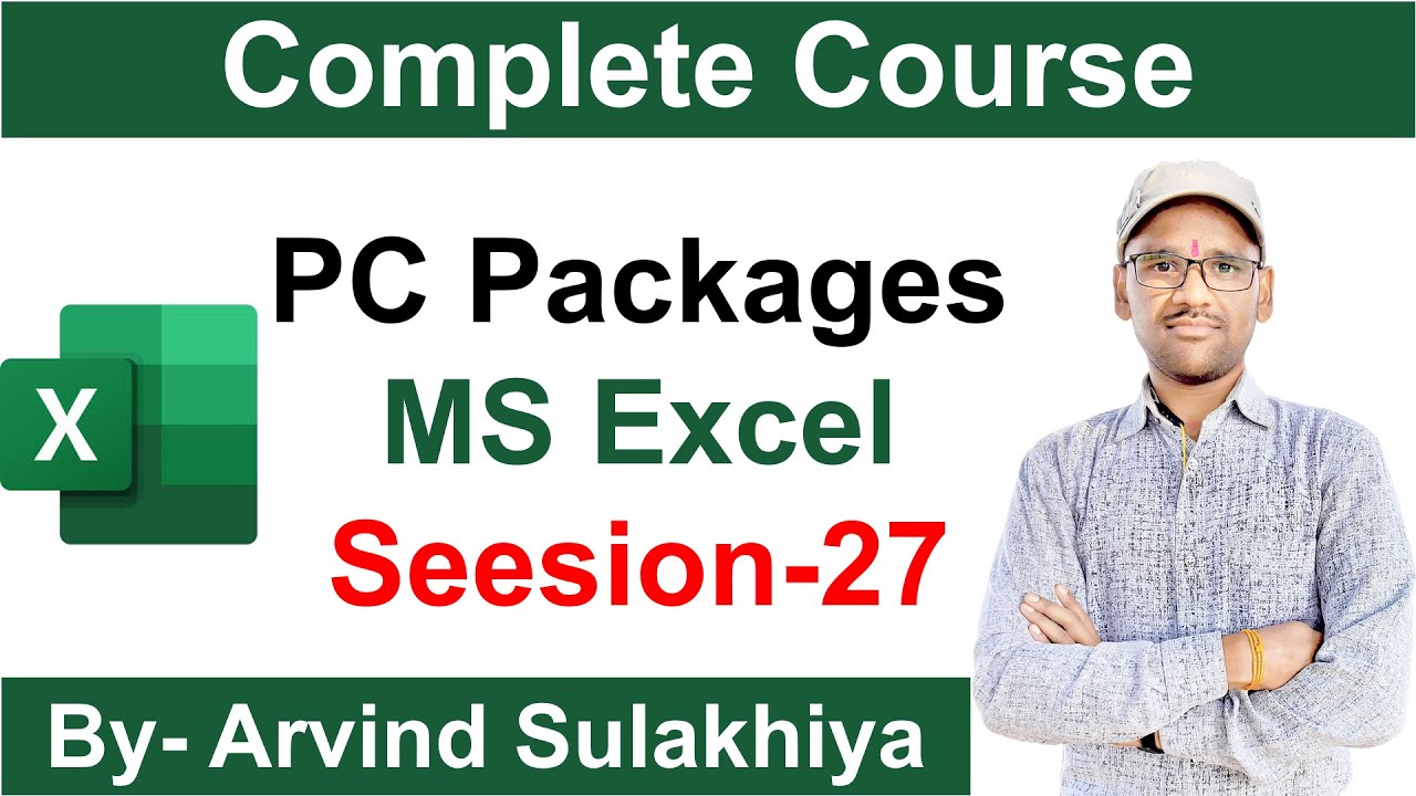 3 Nov 2020 Session-27- PC Packages (MS Excel Tutorial- Sheet, Column ...