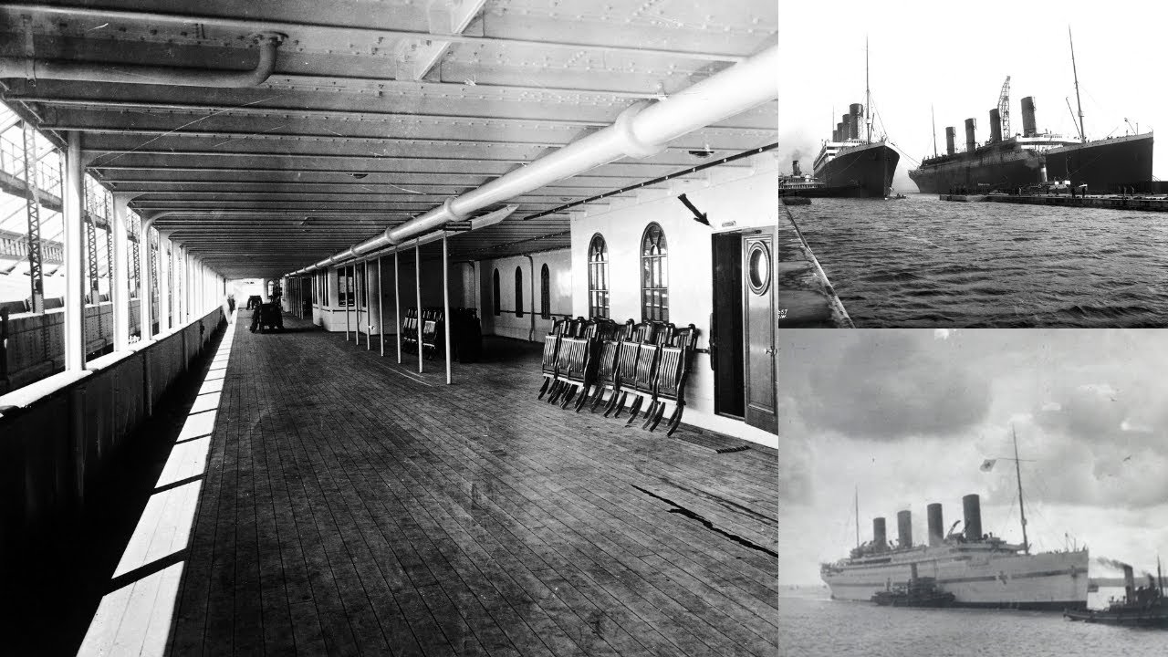 Evolution of the Olympic Class Promenade Decks - YouTube