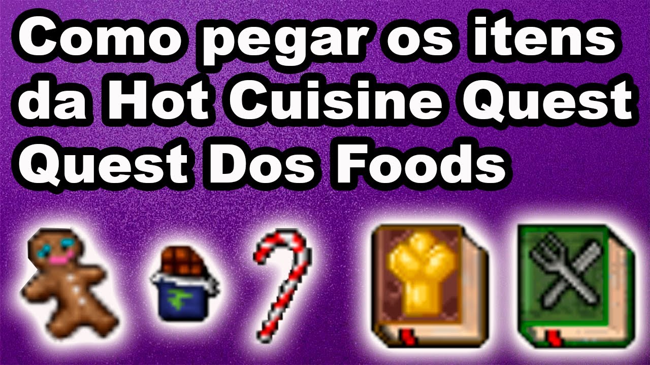 Tibia - Evento dos Foods, como pegar todos os itens para fazer as foods ...