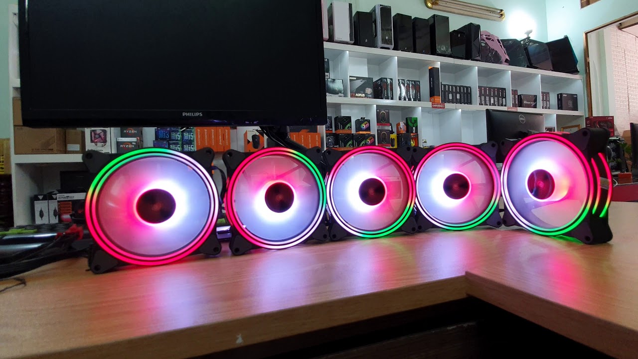 Quạt làm mát coolmon RGB 90k - YouTube