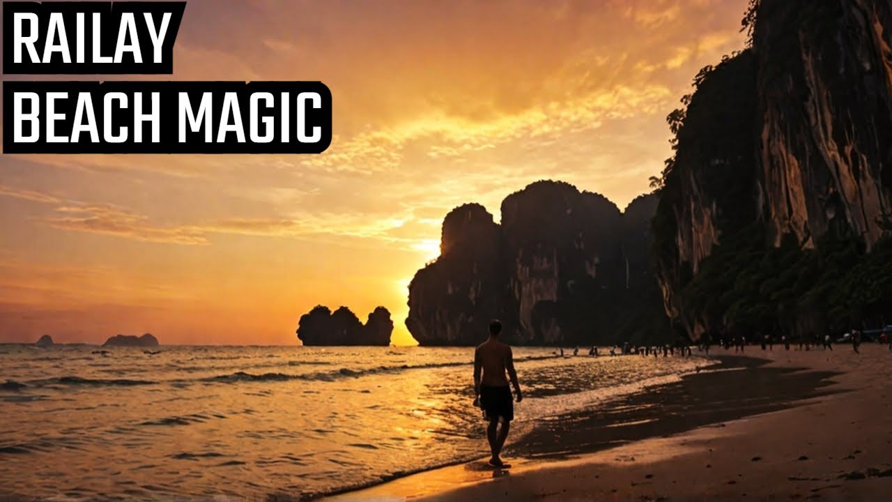 Stunning Sunset Views at Railay Beach - YouTube