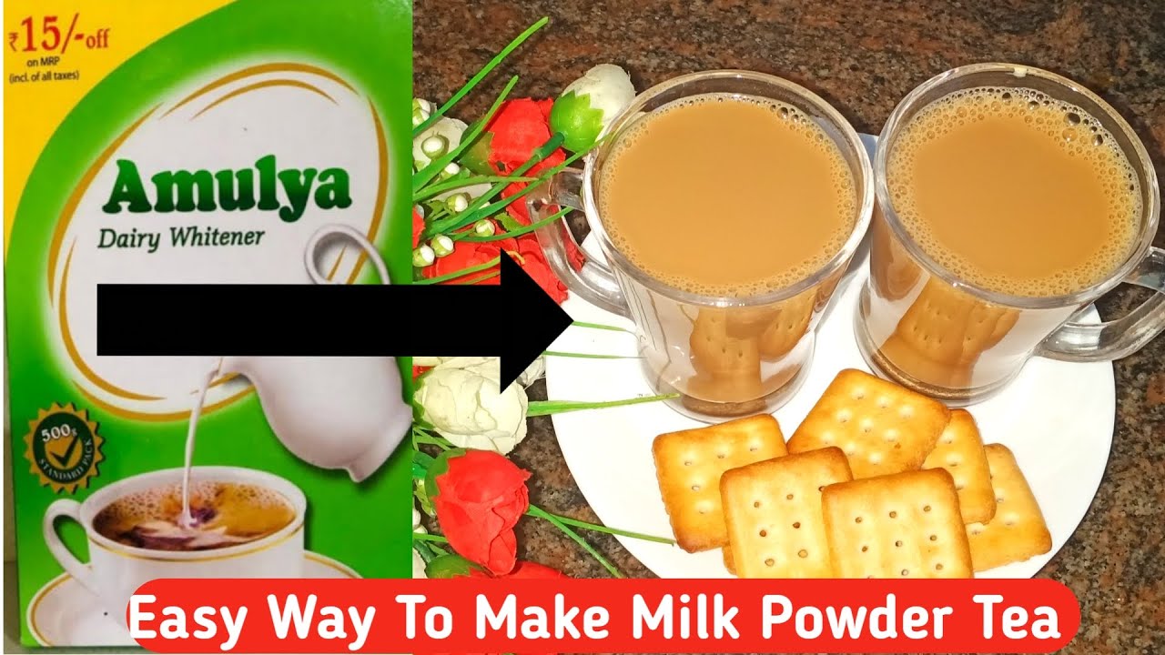 Easy way to make perfect Milk Powder Tea | chai recipe | Tea using milk ...