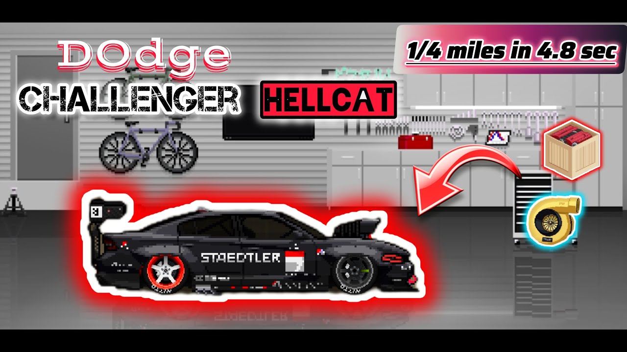 Dodge challenger Hellcat!! | pixal car racer | Full upgrade - YouTube