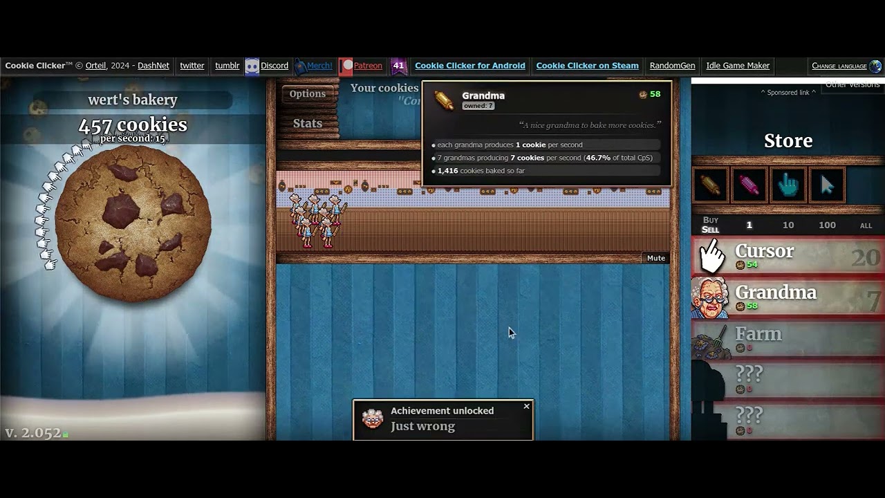 Me playing cookie clicker - YouTube