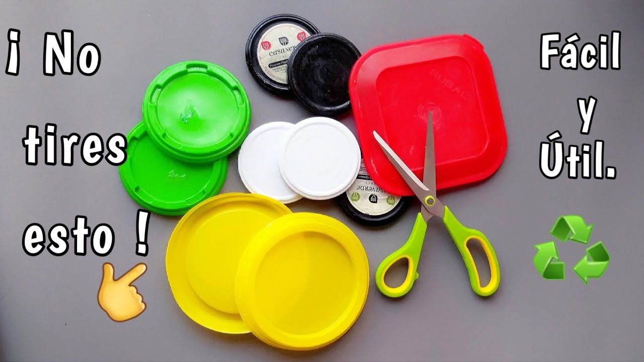 3 Increíbles Ideas Para Reciclar Tapas De Basura A Útil Ya Nunca