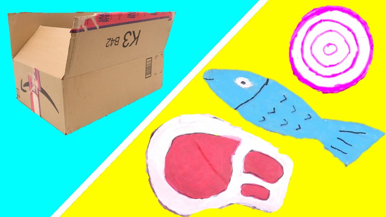 7 GREAT CARDBOARD KITCHEN AND FOOD CRAFTS DIYs - YouTube