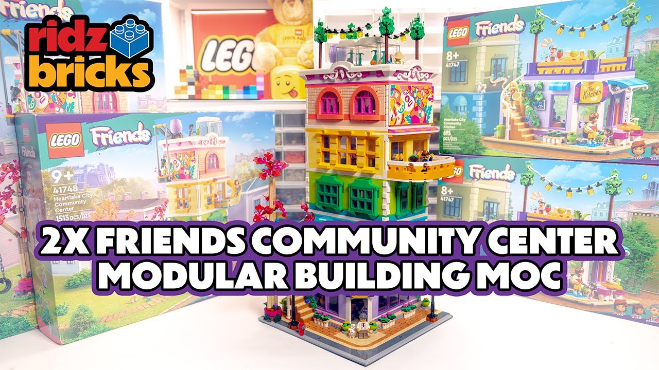 Largest LEGO Modular Building - Friends Community Center MOC Remix ...