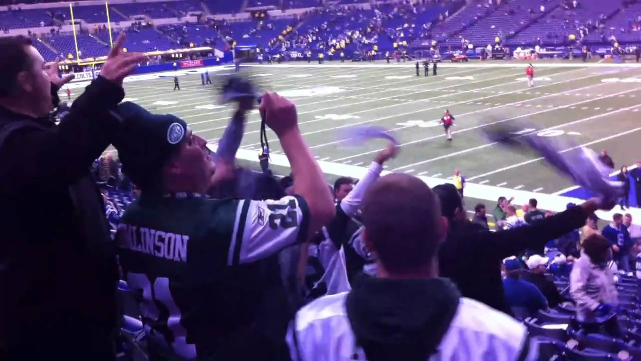 Jets Fans Celebrate Playoff Win Over Colts 1-8-11 - YouTube