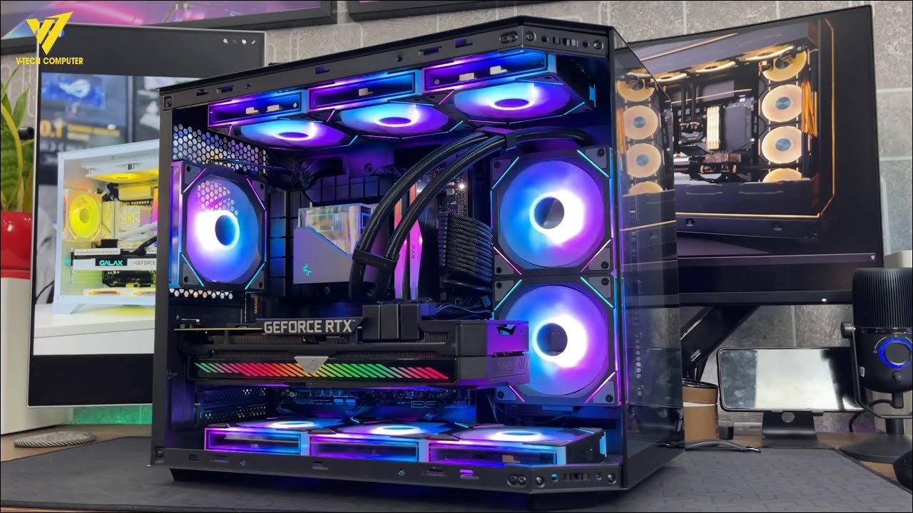 FULL BLACK PC BUILD I5 13600K + RT 3070TI ROG - CUBI M - YouTube