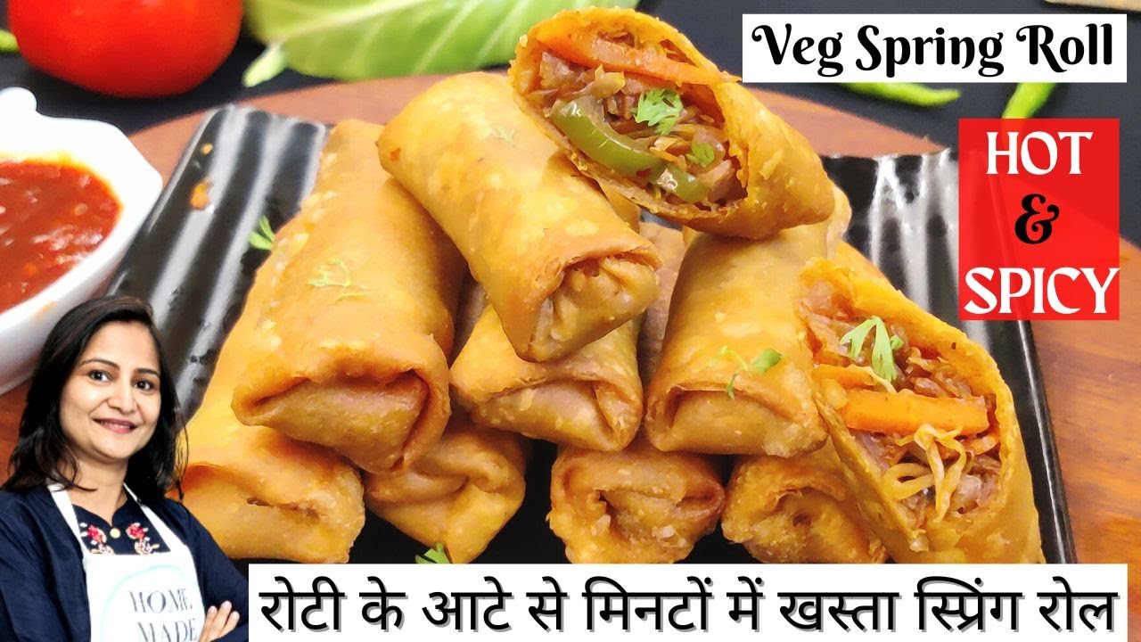Veg Spring Rolls |100% Whole Wheat Flour Spring Roll Sheets | Snacks ...