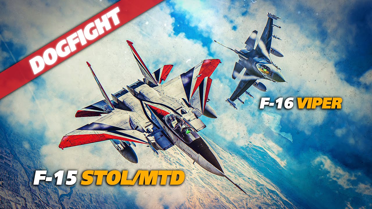 Upgraded F-15 STOL/MTD vs F-16C Viper Dogfight | Digital Combat ...