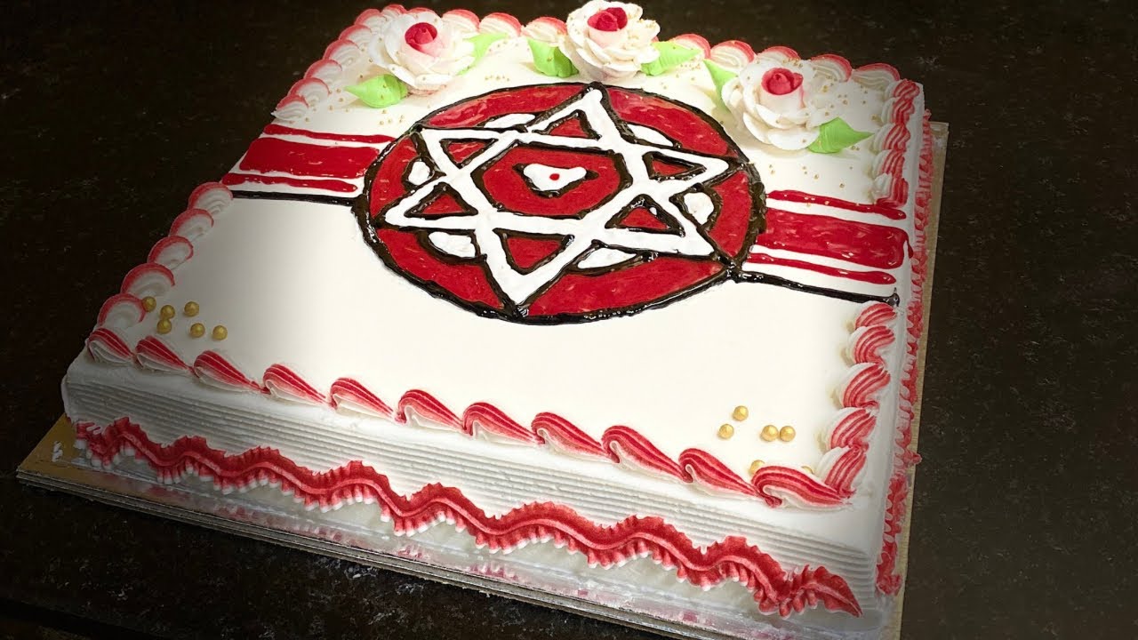 5kgs Janasena buttercream cake @Mammu_Subbu_Official || cake design ...
