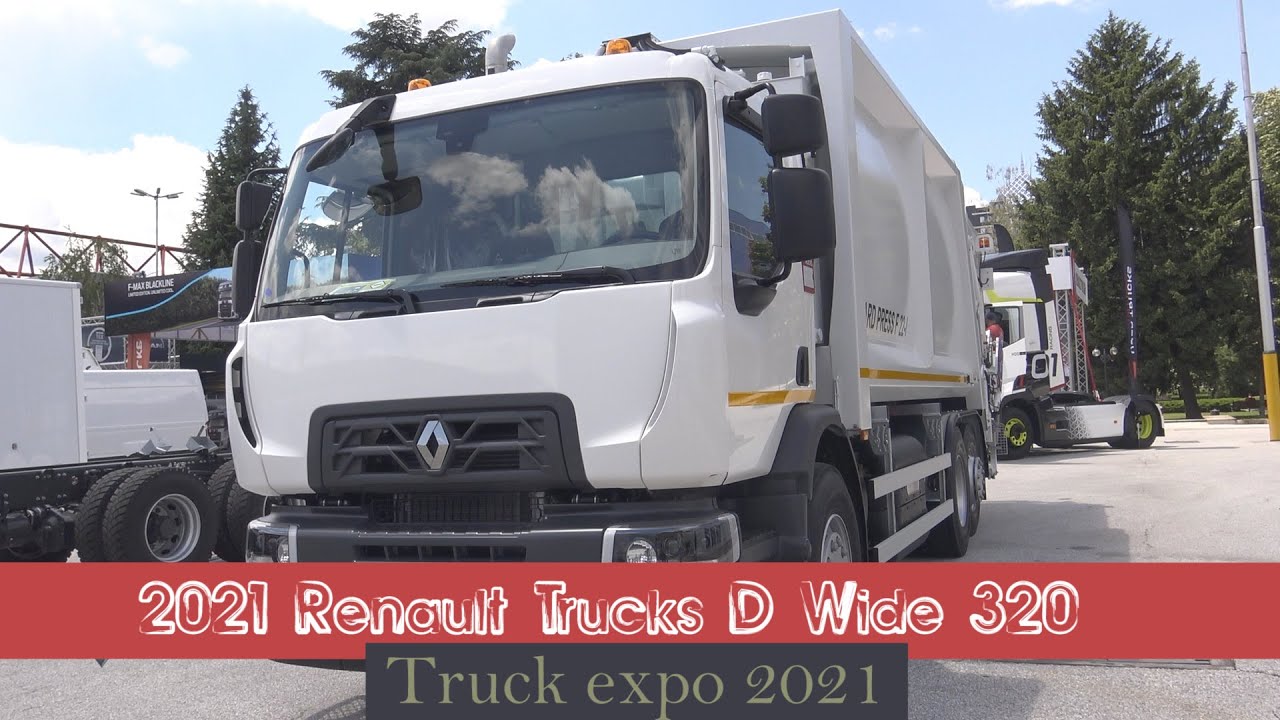 2021 Renault Trucks D Wide 320 CNG Dustcart Truck Interior and Exterior ...