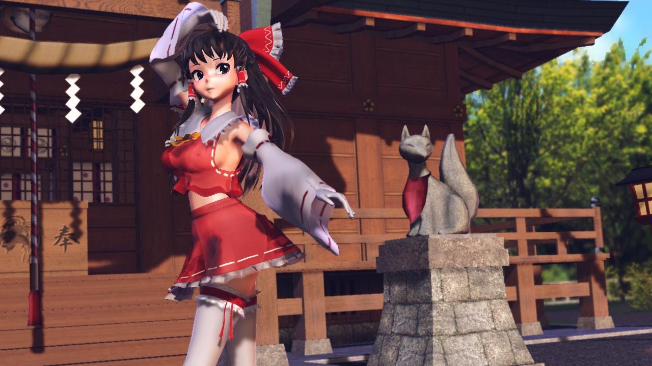【東方MMD】Reimu - PiNKCAT (1440P) - YouTube