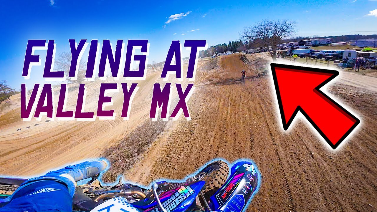 FLYING At Valley MX - A/B Practice - YouTube