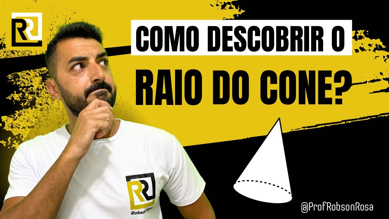 Como descobrir o raio do cone? - YouTube