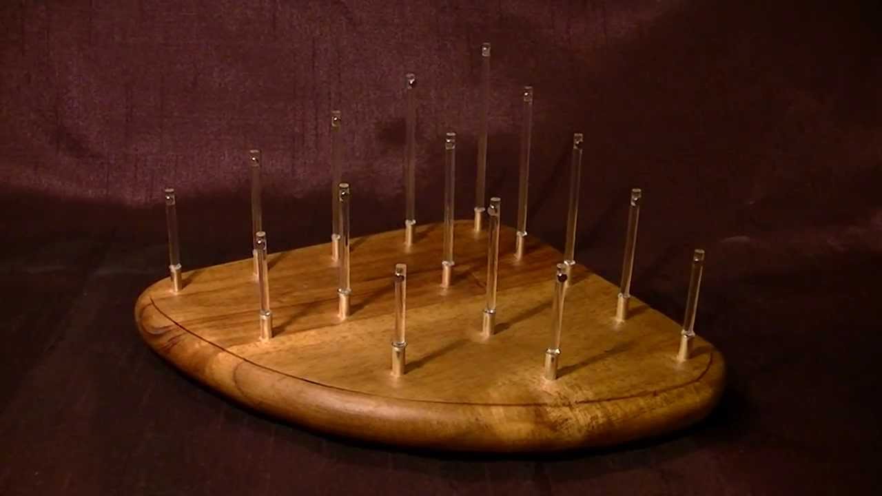 Hardwood Quadrant Shaped Magnetic Fly Display Stand (006) - YouTube