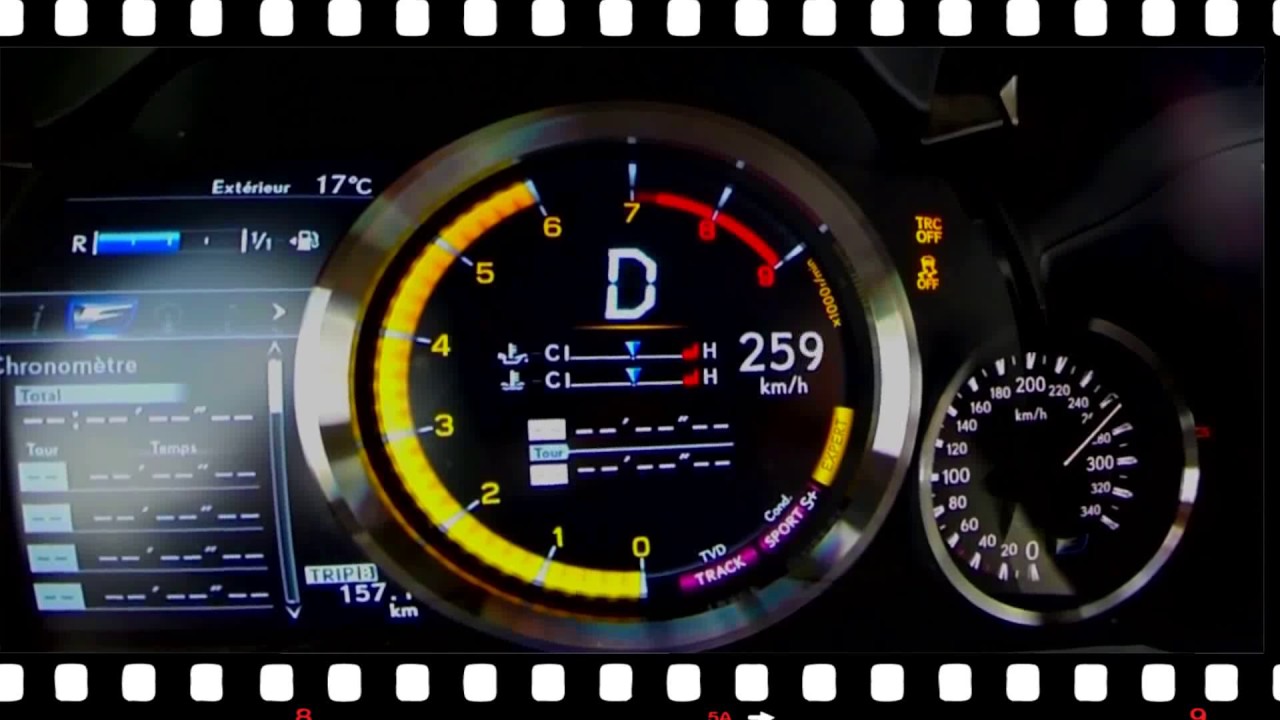 Amazing Lexus RCF Top Speed 0-280 km/.h - YouTube
